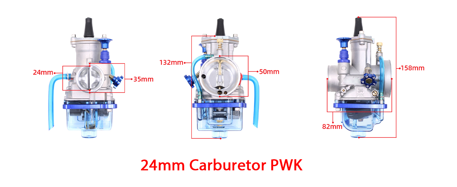 Amazon.com: AKSLGT PWK 34mm Carburetor, Universal Mortorcycle Racing Carburetor With Blue Float ...