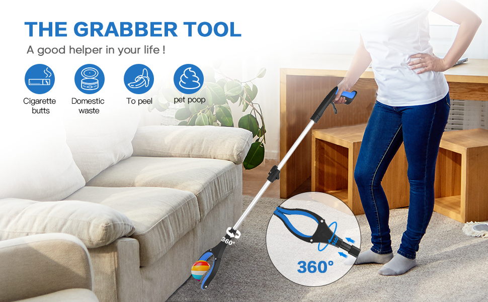 Amazon.com: 32'' Grabber Reacher Tool, Foldable Grabbers for Elderly, Reacher Grabber Pickup ...