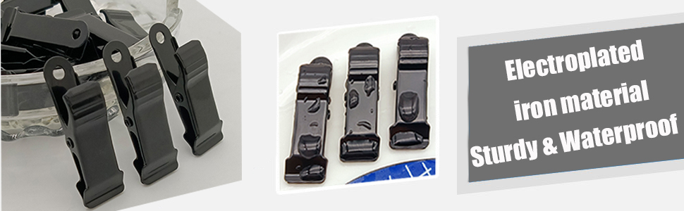 15 Pcs Mini Alligator Clips Metal Spring Clamps Black Alligator Clamps ...