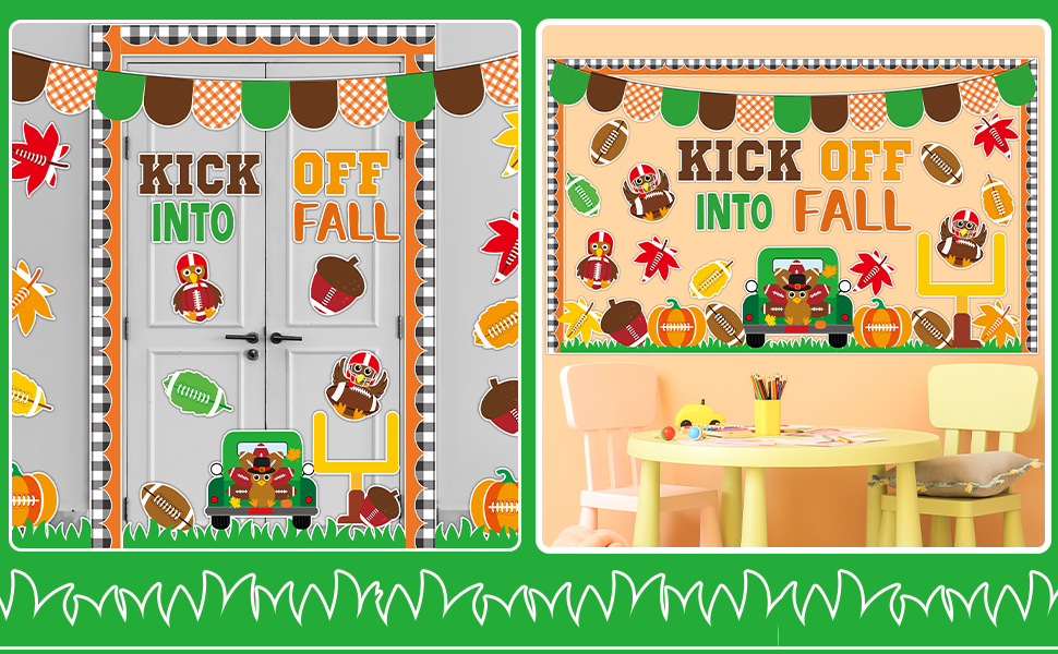 Amazon.com : Fall Football Bulletin Board Kick Off into Fall Bulletin ...