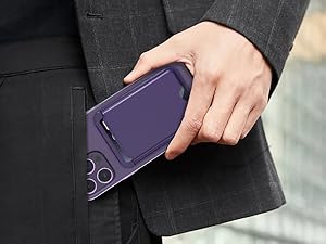 Amazon.com: SHANSHUI Wallet for Magsafe, Magnetic Wallet with Ajustable Stand Anti-Drop Magnet ...