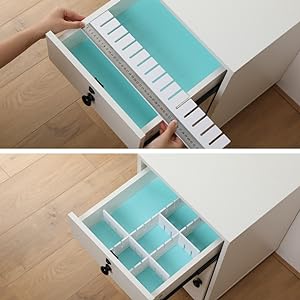 Amazon.com: KNNRIIM 10Pcs Drawer Dividers, 14.18" x 3.55", Thick, DIY ...
