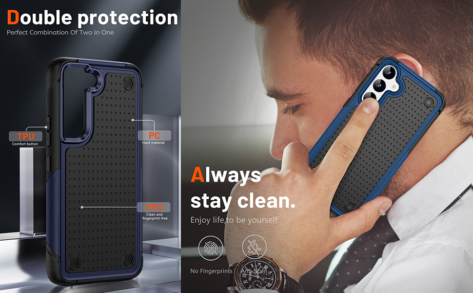 Amazon.com: TORRTOWAY Designed for Samsung Galaxy S23 FE Case 2 in 1 Gift Militay Grade Drop ...