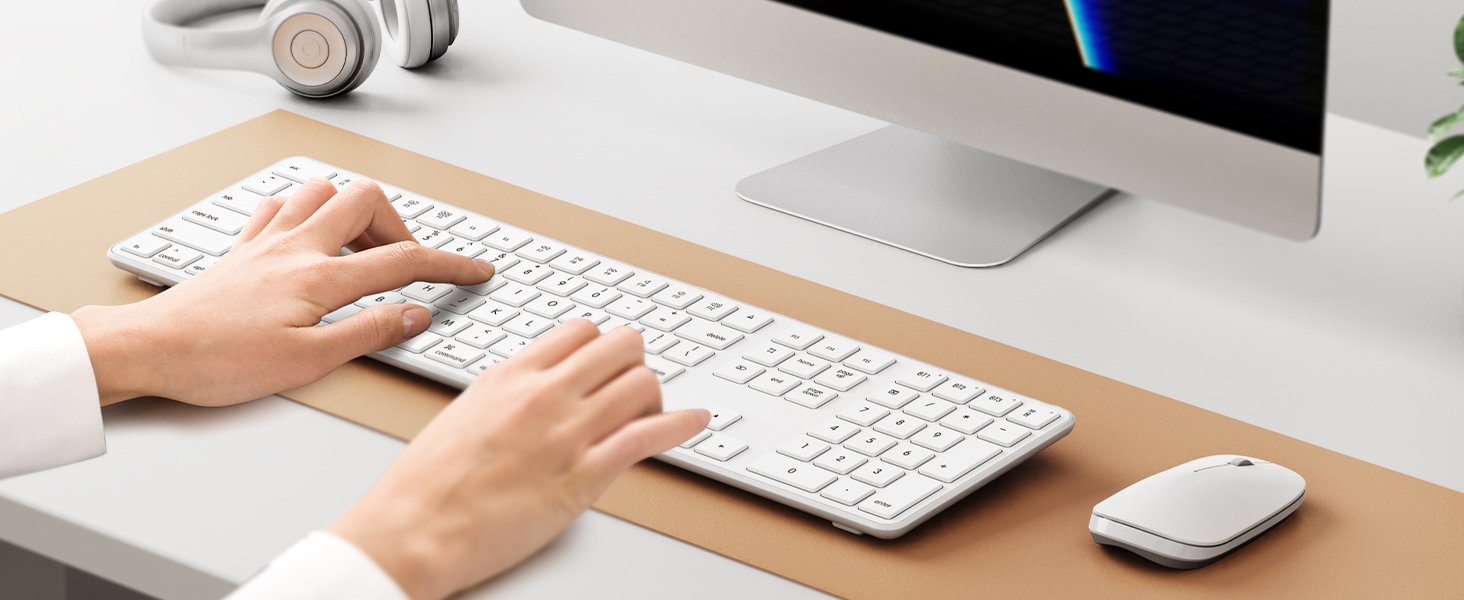 Amazon.com: Bluetooth Keyboard and Mouse for Mac,OMOTON Wireless Multi ...