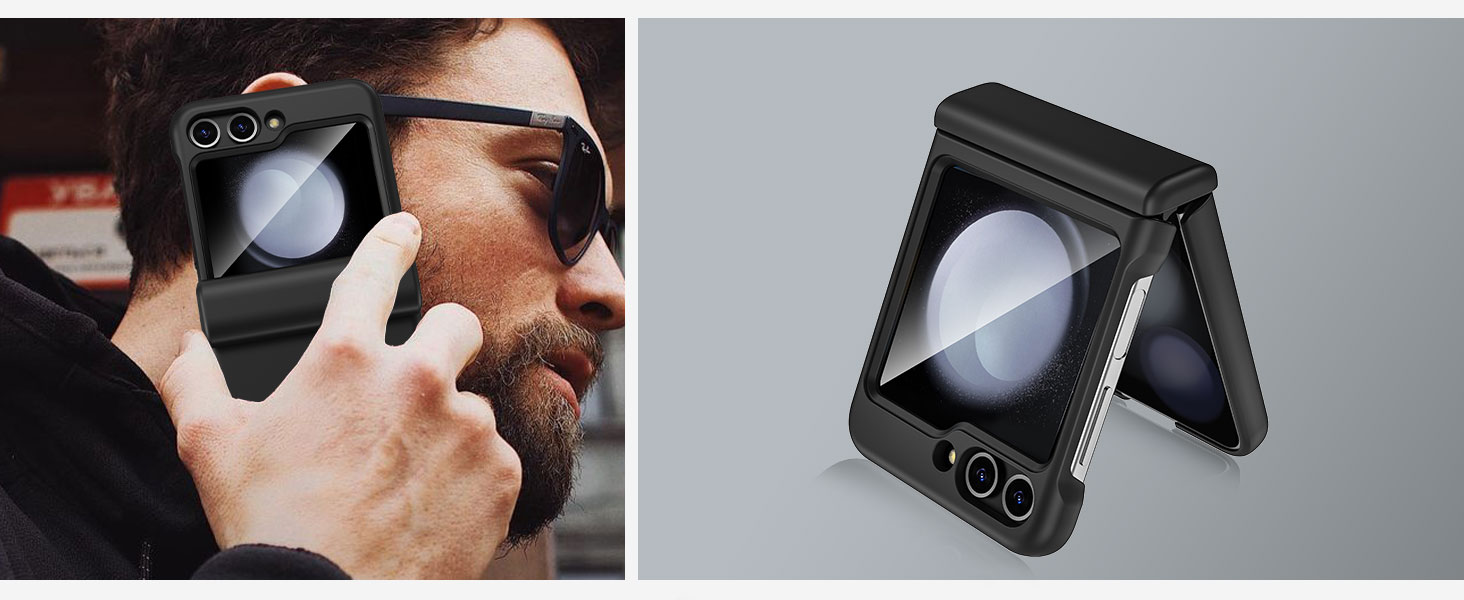 Amazon.com: Caka for Samsung Galaxy Flip 5 Case, Galaxy Z Flip 5 Case with [Hinge Protection ...