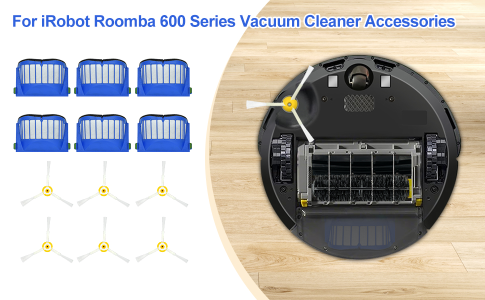 Amazon.com: Replacement Parts for iRobot Roomba 600 Series 675 690 692 694 610 670 Series Robot ...
