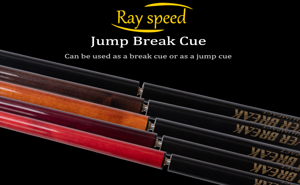 Amazon.com : Ray speed Heavy Hitter Jump Break Pool Cue, 3 Piece Pool Cue 14mm Phenolic Tip 20oz ...