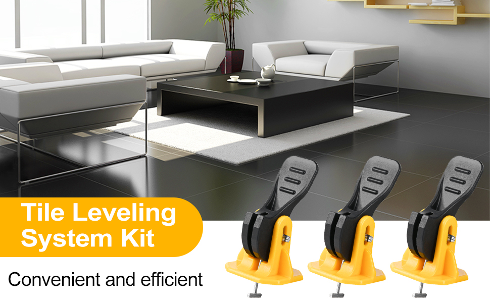 Tile Leveling System Pro Tools Kit Tile Spacers 100Pcs Reusable Floor ...