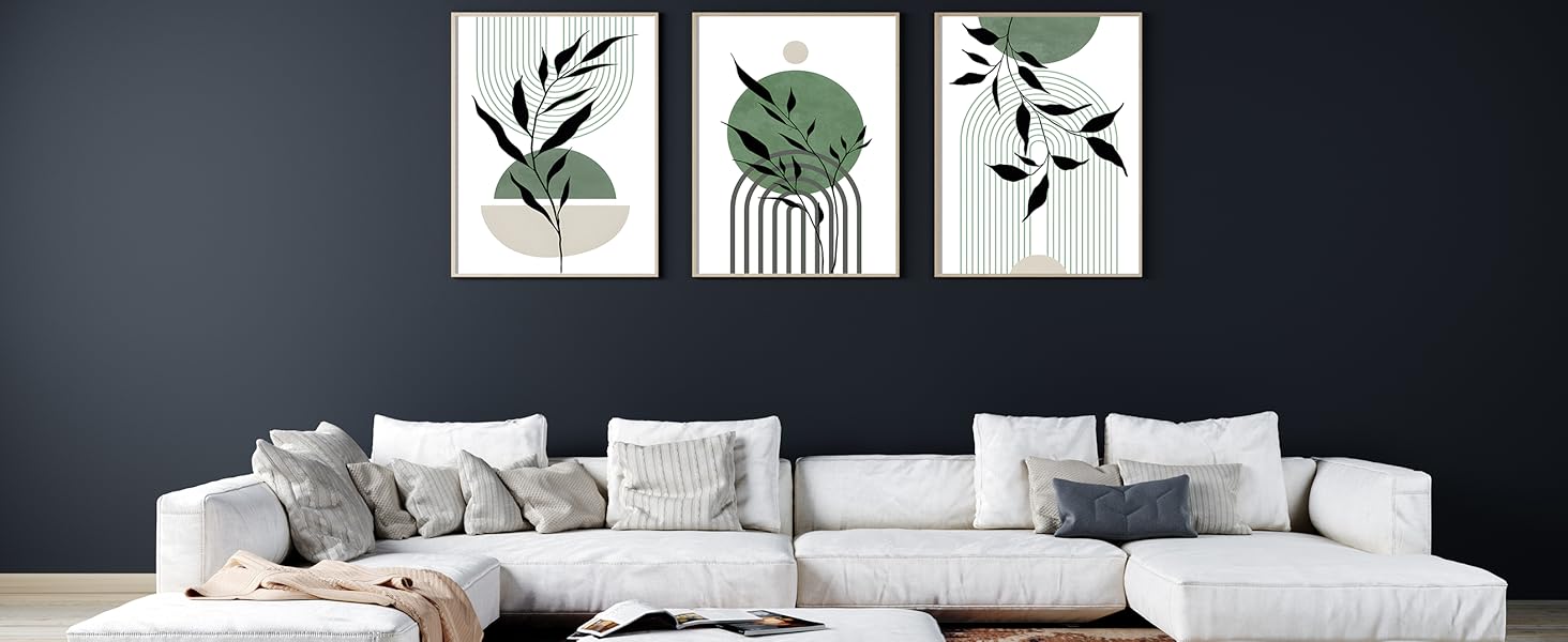 Amazon.de: Aesthetic Pflanze Bilder Boho Deko Bilder Moderne Abstrakt Kunst Wandbilder Bohemian ...