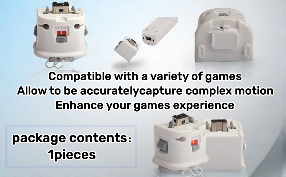 Amazon.com: Tecsunjia Motion Plus Adapter Attachment for Wii Remote ...