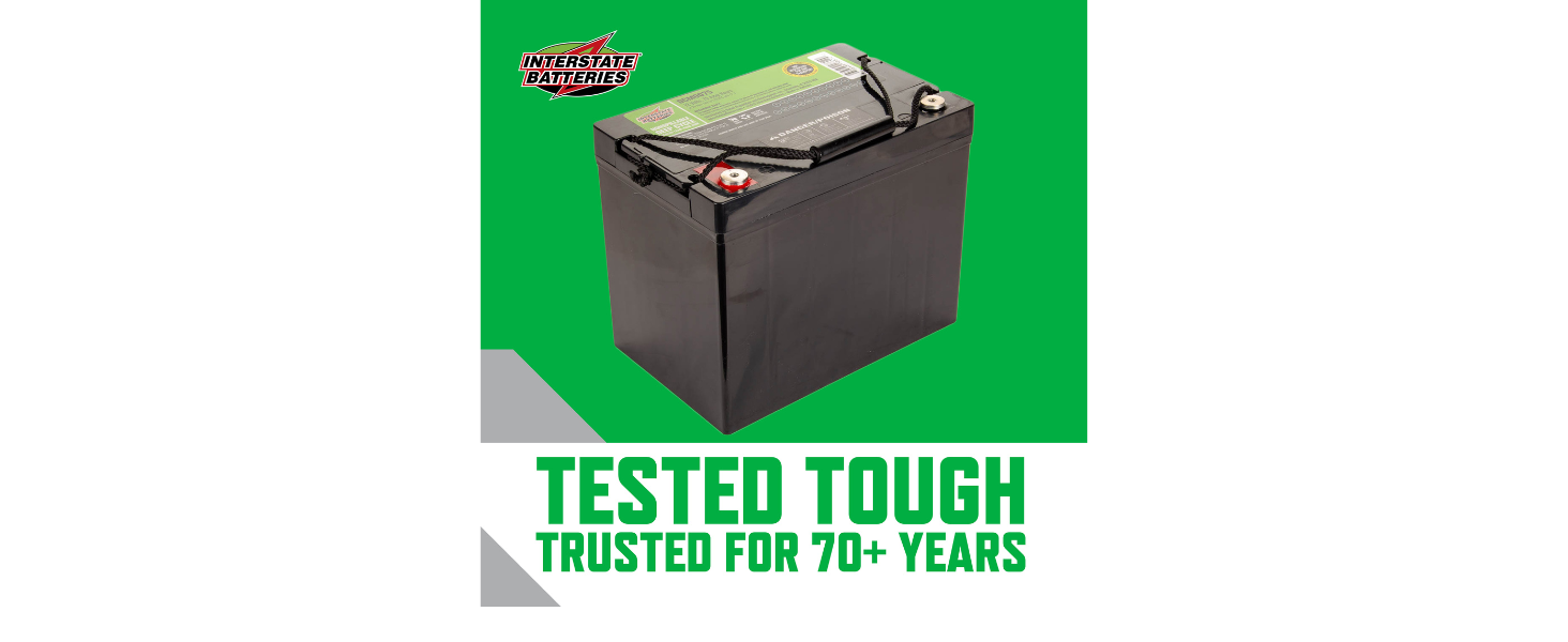 Amazon.com: Interstate Batteries 12V 75Ah Deep Cycle Mobility Battery ...