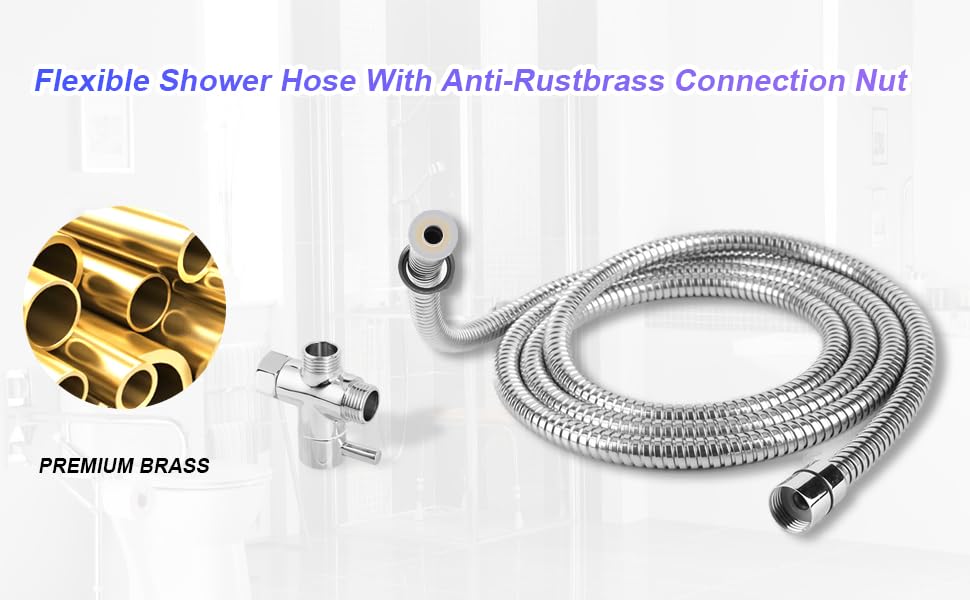 Dual Shower Head for Couples – High Pressure Double Shower Heads for Two People with Adjustable ...
