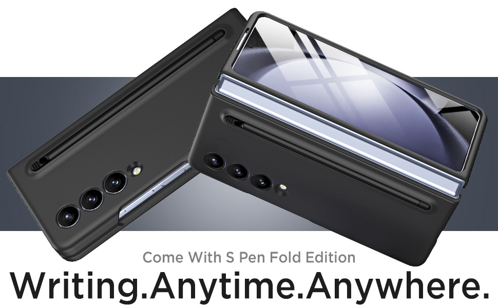 Amazon.com: Miimall Compatible for Z Fold 4 Phone Case with Slim S Pen, Galaxy Z Fold 4 Case S ...