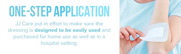 Amazon.com: JJ CARE Waterproof Adhesive Island Dressing [Pack of 25], 6” x 6” Sterile Bordered ...