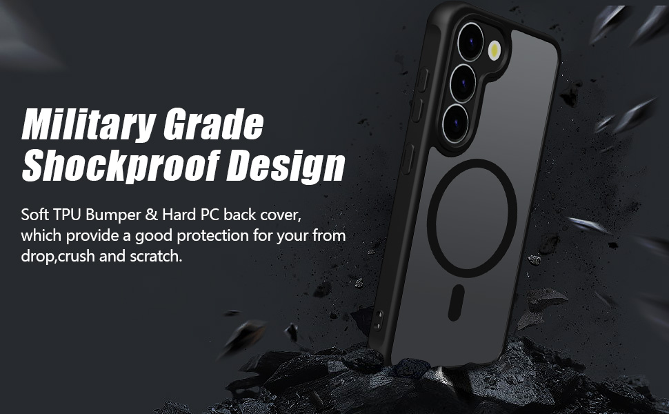 Amazon.com: Theyakmer Magnetic Case for Samsung Galaxy S22 Plus - [Compatible with MagSafe ...