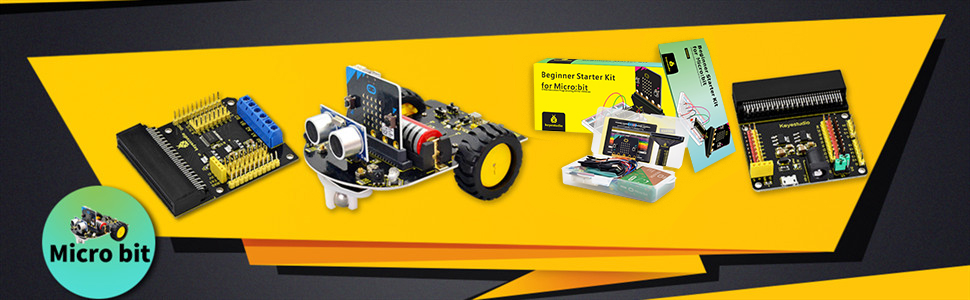 Amazon.com: KEYESTUDIO Microbit Basic Starter Kit for BBC Micro:bit V2 Accessories STEM Kit ...