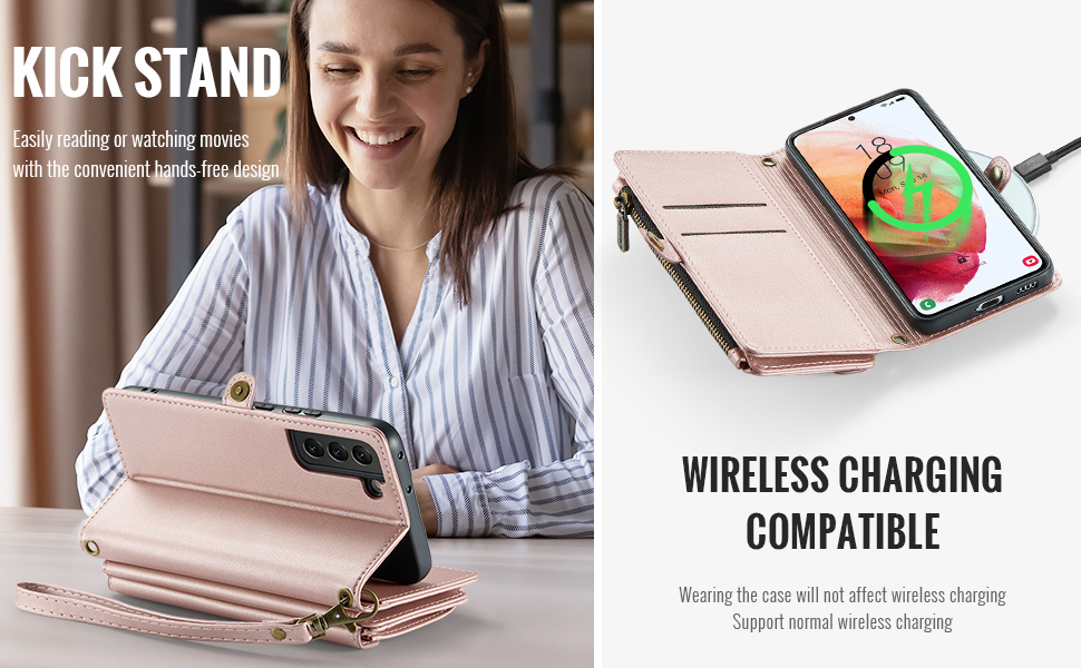 Amazon.com: Strapurs Crossbody Wallet Case Compatible with Samsung Galaxy S21 5G RFID Blocking 7 ...