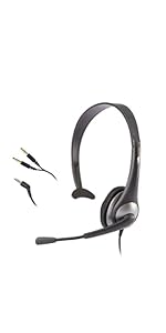 Cyber Acoustics USB Stereo On ear Headset Durable, Black : Amazon.in: Computers & Accessories