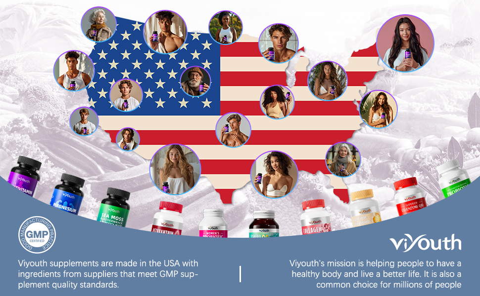 Amazon.com: VIYOUTH Multivitamin for Women and Man, Serving 13 Essential Vitamins, 9 Minerals ...