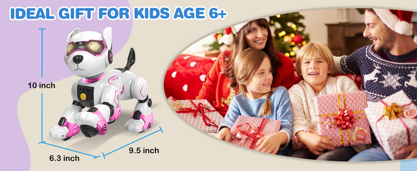 Amazon.com: HBUDS Robot Dog Toys for Kids, Remote Control Dog Robot, Voice & Touch Control ...