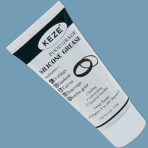 KEZE Waterproof Food Grade Silicone Lubricant Plumbers Grease for Valve Sealant Faucet O Rings 1 ...
