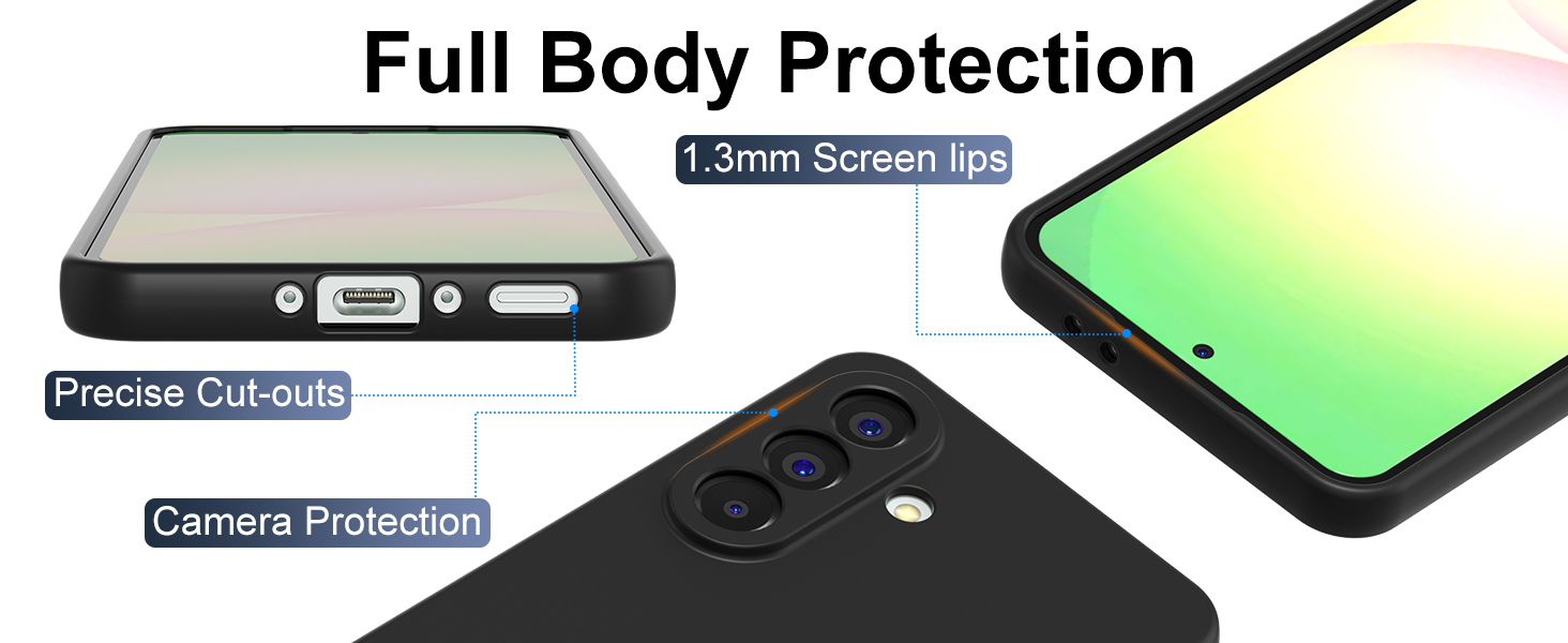 Amazon.com: Foluu Silicone Case for Samsung Galaxy A56 5G, Liquid Gel Rubber Bumper Case with ...