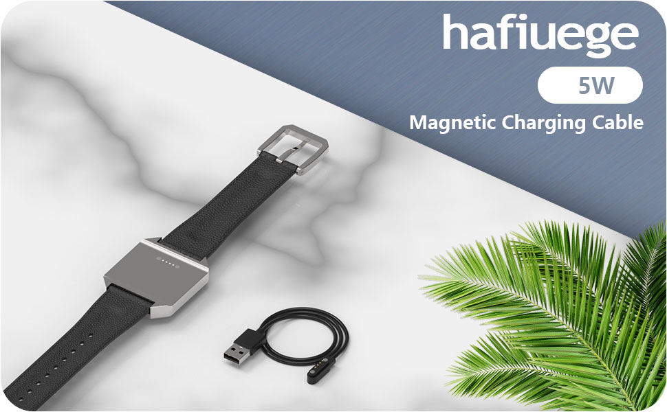 hafiuege Magnetic Smart Watch Charger Cable 4 pin 7.62mm USB Smartwatch Accessories for KW08 ...