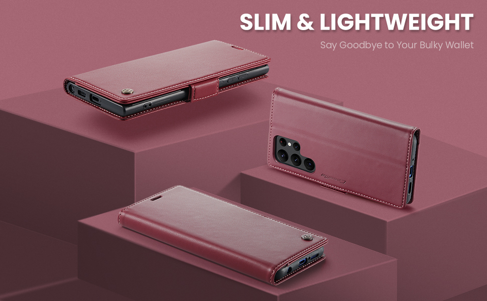 Amazon.com: SINIANL Galaxy S22 Ultra Case Wallet with RFID Blocking, Card Holder, Kickstand ...