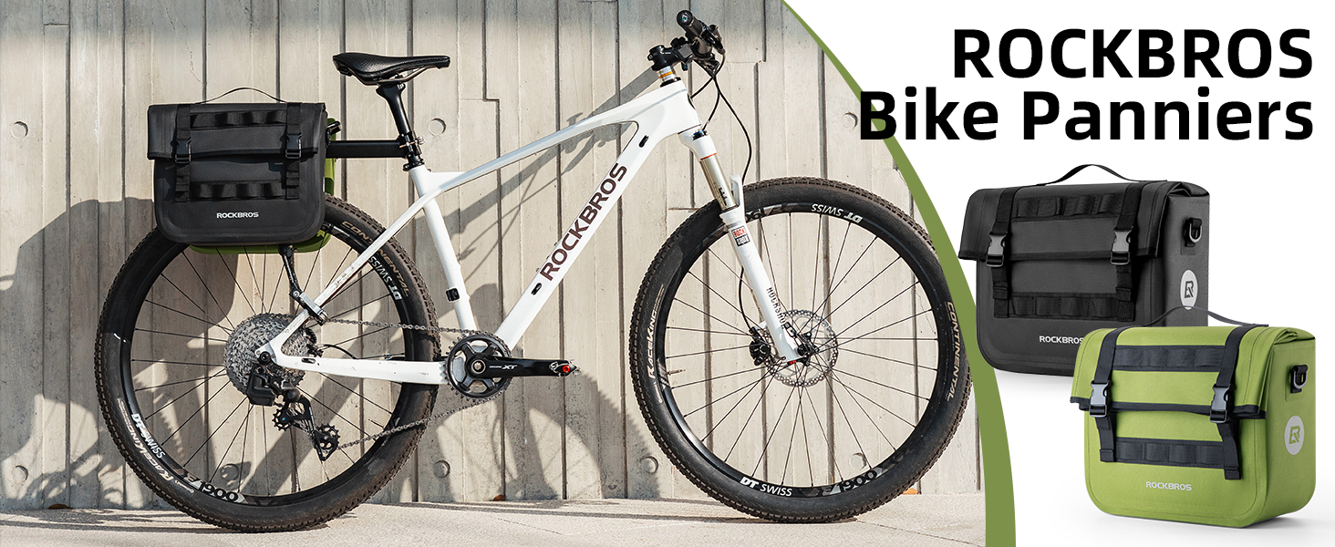 Amazon.com: ROCKBROS Bike Panniers 15L Capacity Waterproof Bike Rack Bag Bicycle Panniers for ...