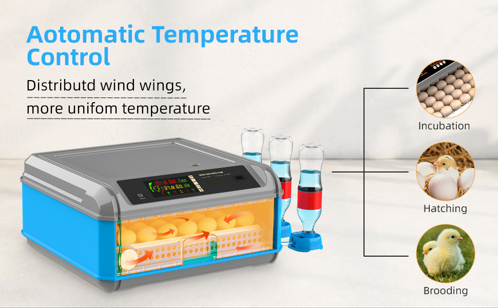 Amazon.com: Incubators for Hatching Eggs - 24 Egg Incubator with Automatic Egg Turning and ...