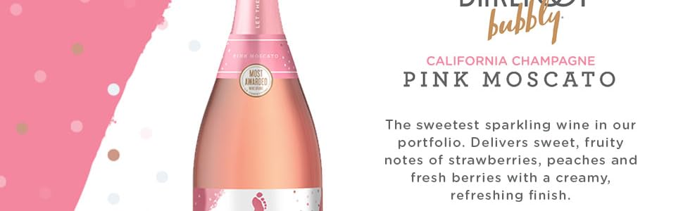 Barefoot Bubbly Pink Moscato Champagne, 750 ml at Amazon's Wine Store