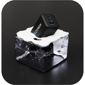 ZYRON USB C Charger 65W Powastone 3 Ports GaN III Fast Charging Block, Compact Power Adapter AU ...