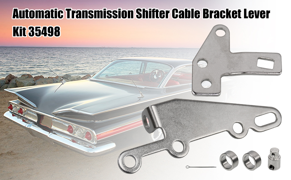 Amazon.com: RYANSTAR RACING 35498 Automatic Transmission Shifter Cable Bracket Shift Lever Kit ...