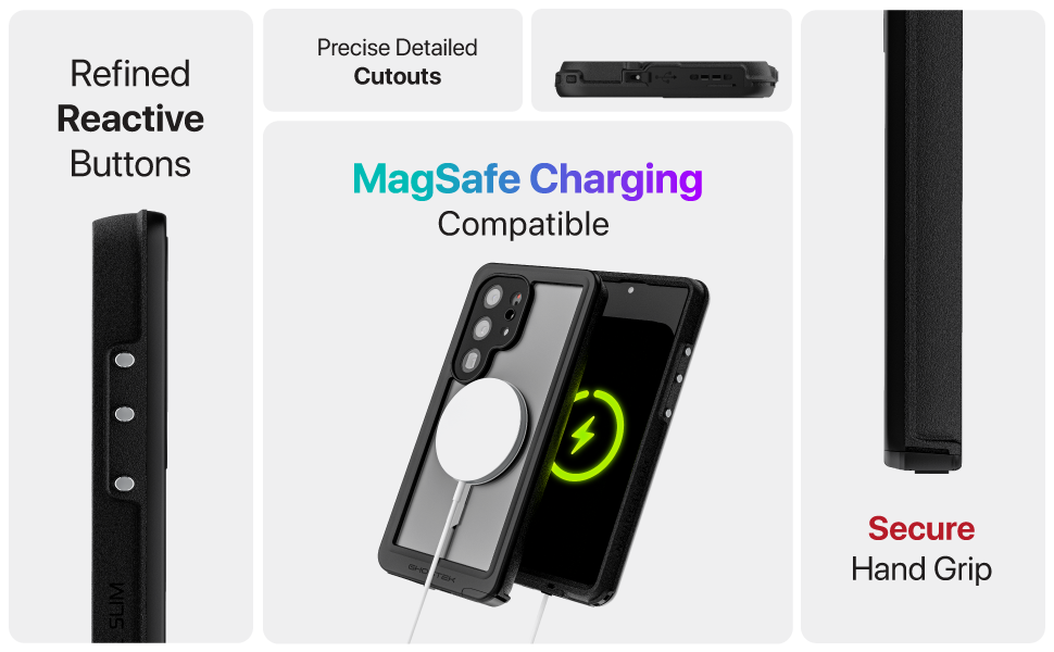 Amazon.com: Ghostek Nautical Slim Samsung Galaxy S25 Ultra Waterproof Case with Screen Protector ...