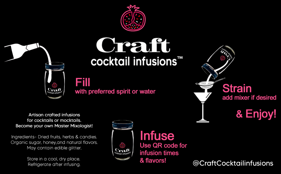 Amazon.com : Craft Cocktail Infusions | Sangria Infusion Set | Cocktail & Mocktail Kits | Gift ...