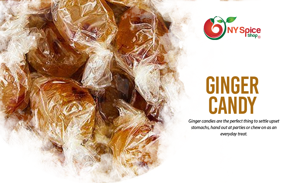 Amazon.com : NY SPICE SHOP Ginger Candy - Ginger Hard Candy - Ginger ...
