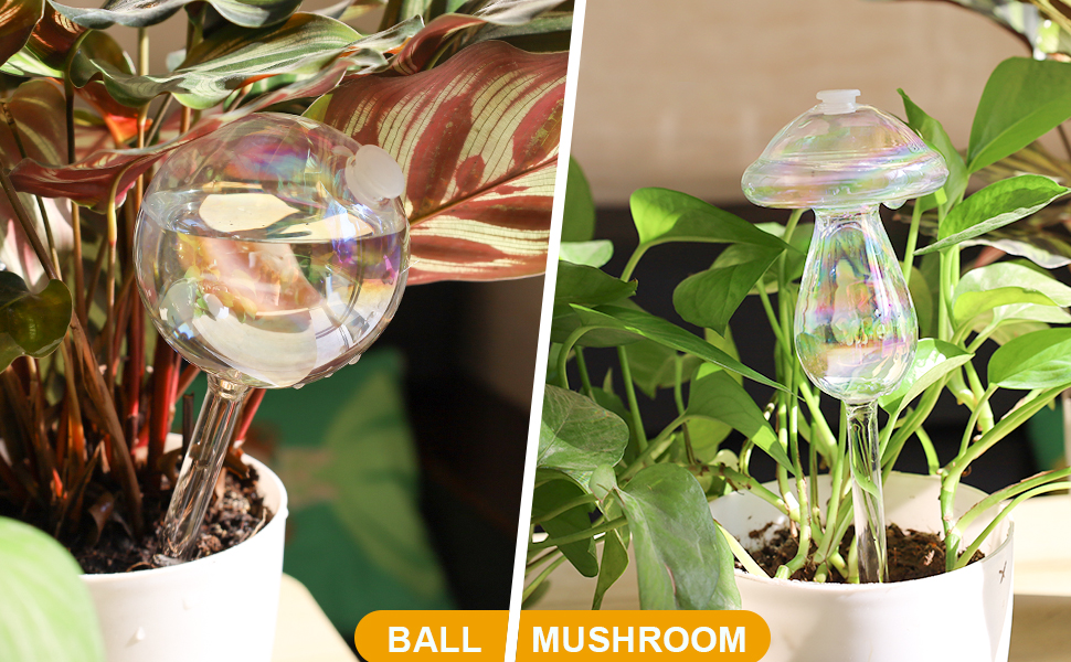 Amazon.com: KiKiHeim Plant Watering Globes Top Fill Self Watering Planter Insert, Automatic ...