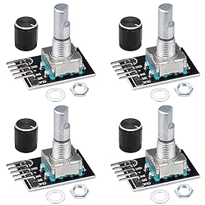 Amazon.com: JTAREA KY-040 Rotary Encoder Module 360 Degree Switch ...