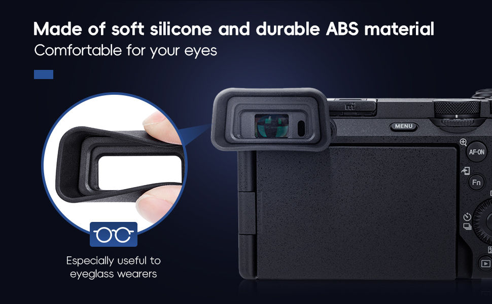 Amazon.com : A6700 Eyecup Eye Cup Eyepiece, FDA-EP20 Eyepiece, Upgraded Soft Silicone Eyecup ...