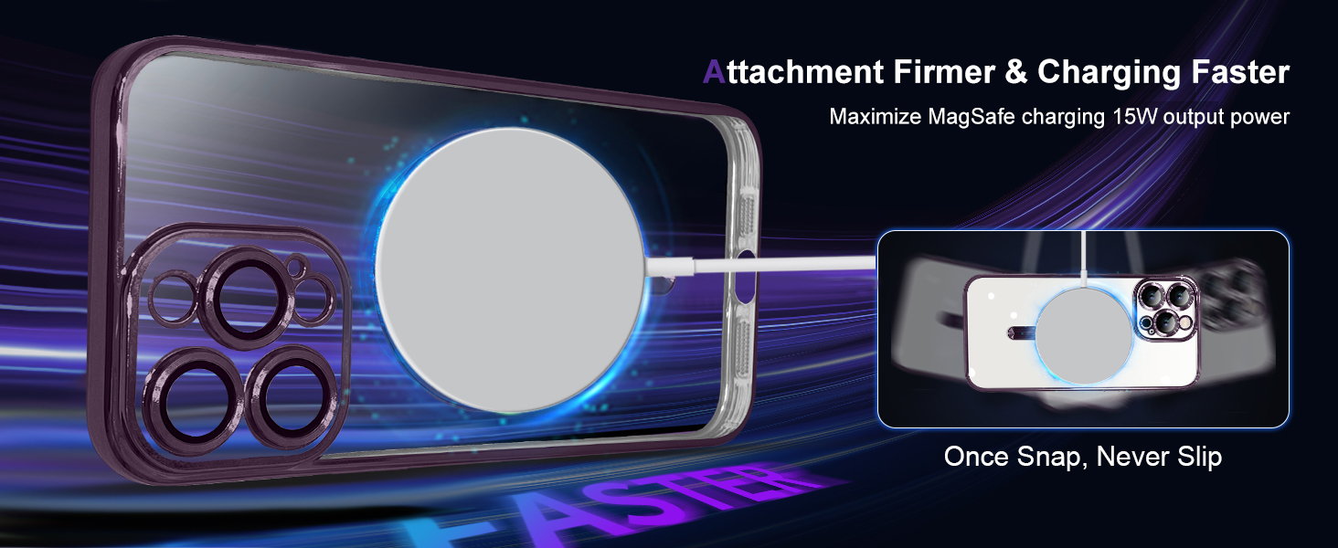 Amazon.com: ZIYE Magnetic Case for iPhone 16 Pro Max 6.9" [Compatible with MagSafe] Full Camera ...