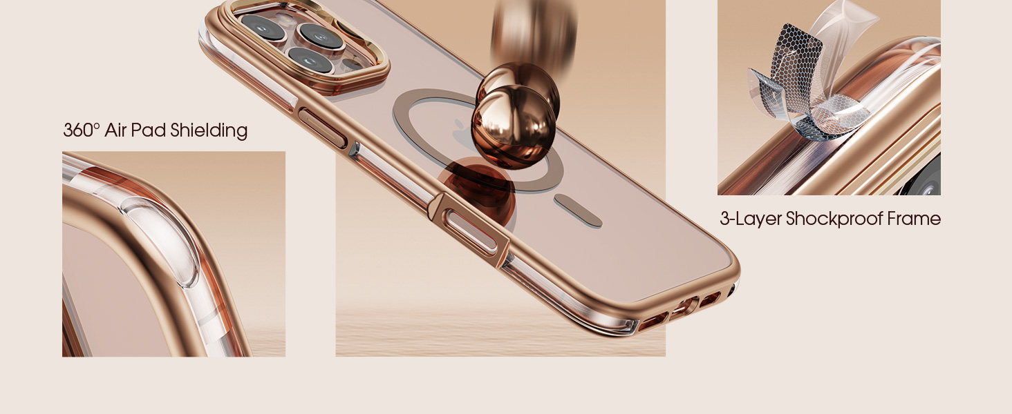 Amazon.com: MILPROX Compatible for iPhone 16 Pro Max Case - with Screen Protector - Compatible ...