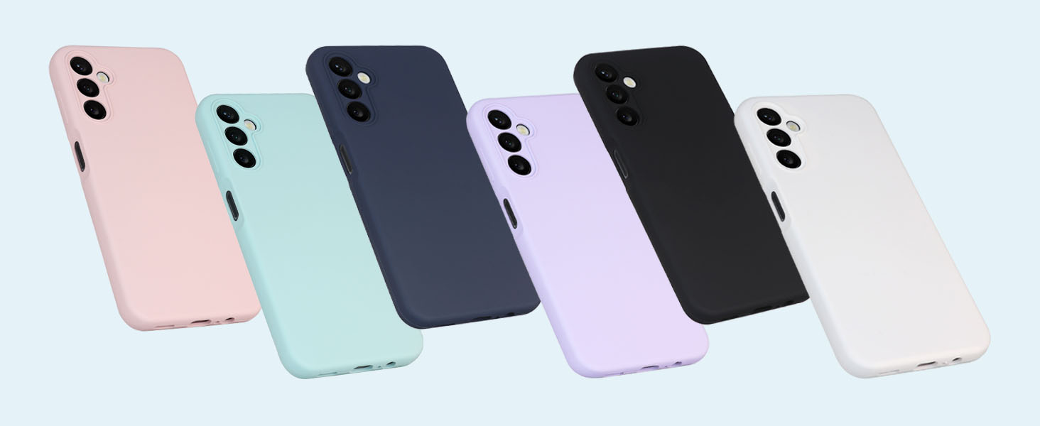 Amazon.com: Varikke Silicone Case for Samsung Galaxy A15 5G, Full Body Soft Liquid Silicone ...