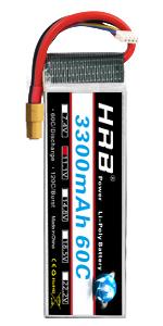 Amazon.com: HRB 4S 3300mAh Lipo Battery 60C 14.8V RC Lipo Battery Pack with XT60 Plug Compatible ...