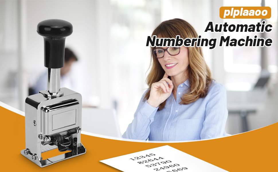 Amazon.com : Automatic Numbering Machine,Self Inking, Automatic Jump Number, Number Stamp Zinc ...
