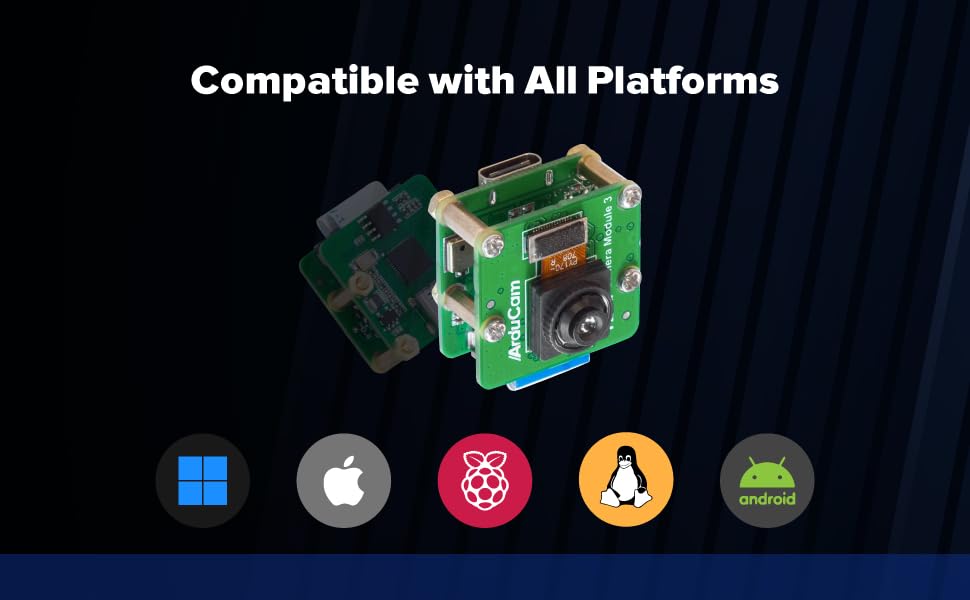 Arducam For Raspberry Pi Usb Camera Module 3 Imx708 12mp Uvc Camera With 75° D