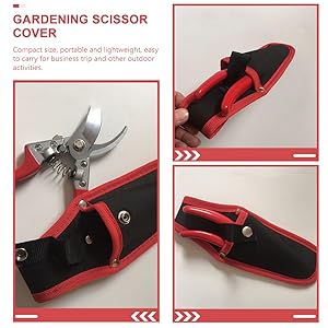 GANAZONO Pruner Plier Pouch Plier Holder for Belt Canvas Gardening Tool Pouch Protective Case ...