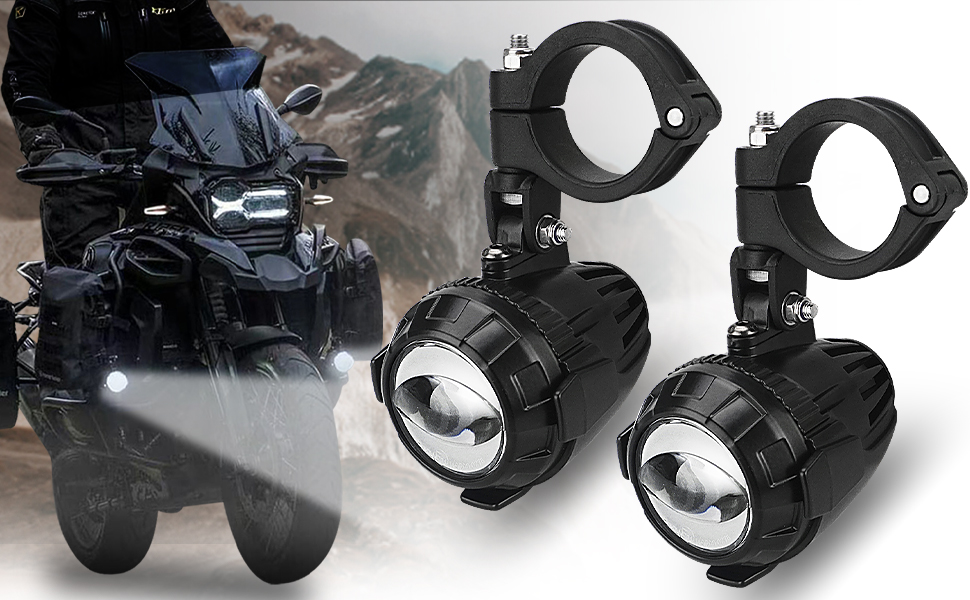 Amazon.com: Bestview Motorcycle LED Fog Lights Spotlight Assisted Driving Lights for BMW R1200GS ...