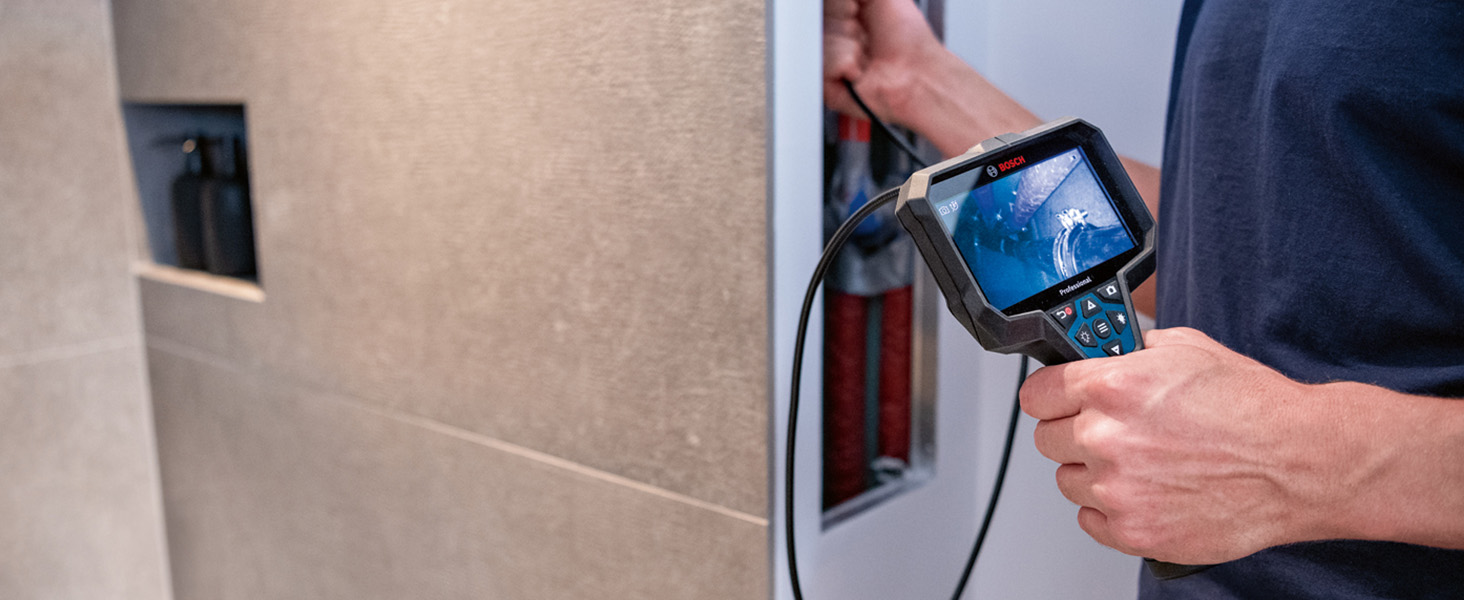 Bosch Professional Inspektionskamera GIC 12V-5-27 C (Kabellänge: 150 cm, Ausrichtungsfunktion ...