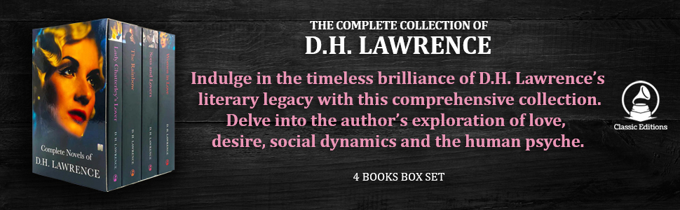Complete Novels of D.H. Lawrence 4 Books Collection Box Set(Lady Chatterley's Lover, The Rainbow ...