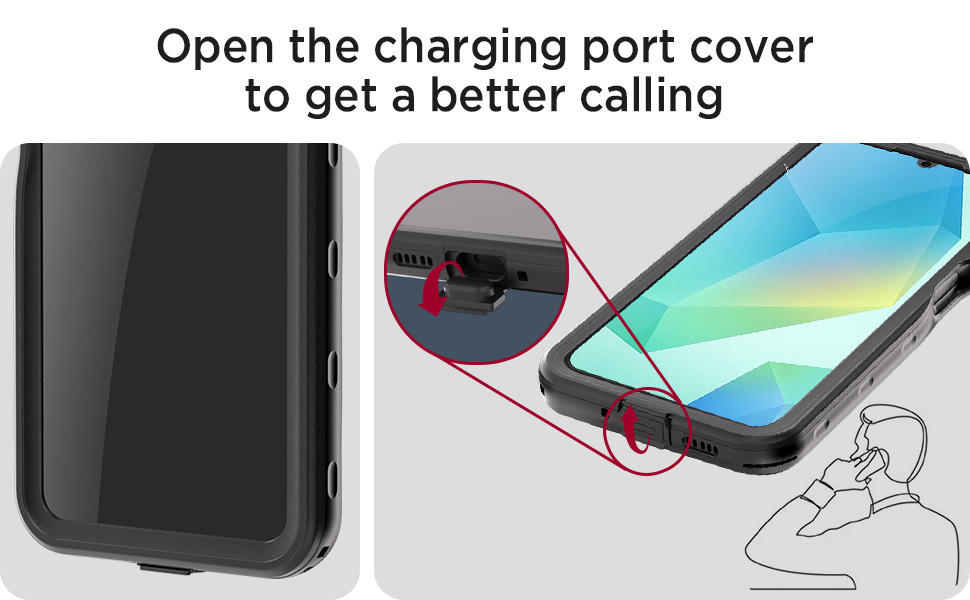 Amazon.com: Miimall for Samsung Galaxy A15 5G Case Waterproof, [IP68 Underwater][14FT Military ...